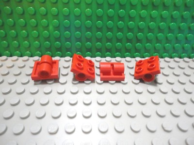 Lego 4 Red 2x2 plate with 2 pin hole car truck NEW | eBay