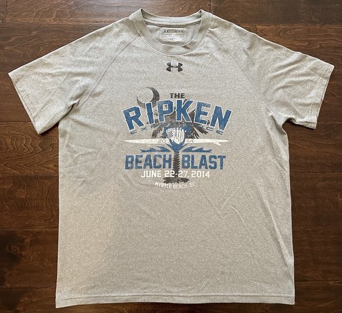Men’s Under Armour Ripken Experience Beach Blast Grey/Blue Shirt ...