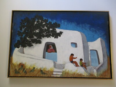 ROBERT TYLER LEE OIL PAINTING LARGE PORTRAIT LANDSCAPE LISTED 1960'S ...