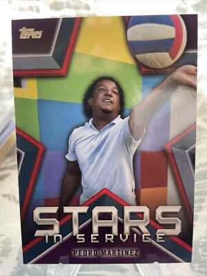 Pedro Martinez 2021 Topps #SIS-15 Stars In Service Insert Red Sox Mets ...