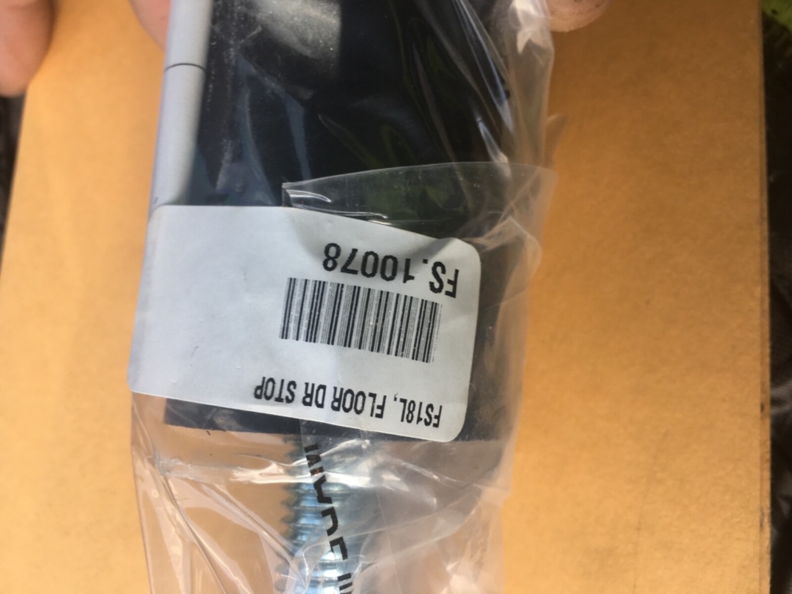 IVES Steel Security Door Stops,2-1/2in.L,Rubber, FS18L, Black | eBay