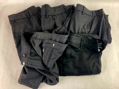 Lot of 5 McDonalds Uniform/Employee/Crew Black Work Pants Size 6 / 28 ...