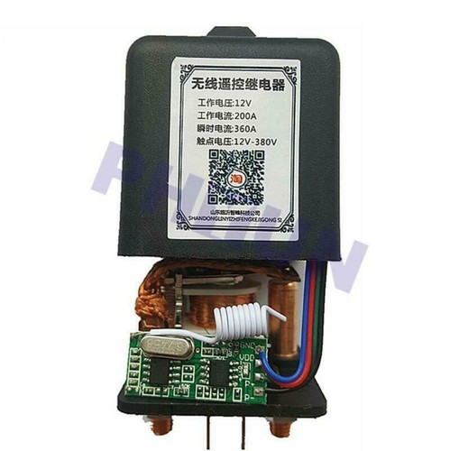 Car 12V Wireless Remote Battery Disconnect Relay Master Kill Switch for ...