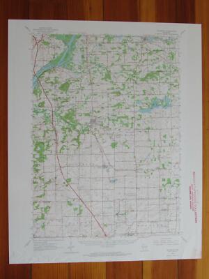 Poynette Wisconsin 1964 Original Vintage USGS Topo Map | eBay