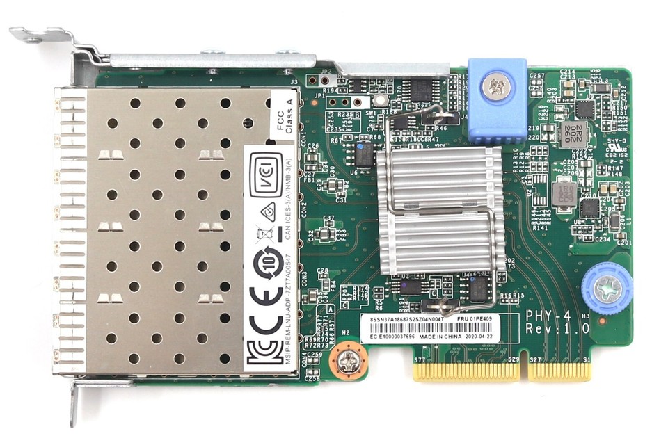 Lenovo ThinkSystem 10GB Quad-Port SFP+ PCIe x8 LOM Card FRU P/N ...