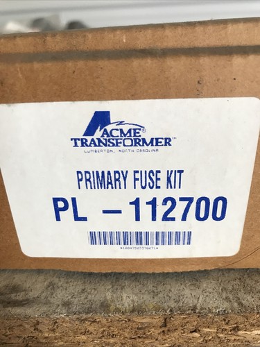 ACME Industrial Control Transformer Primary Fuse Kit PL-112700 New!! | eBay
