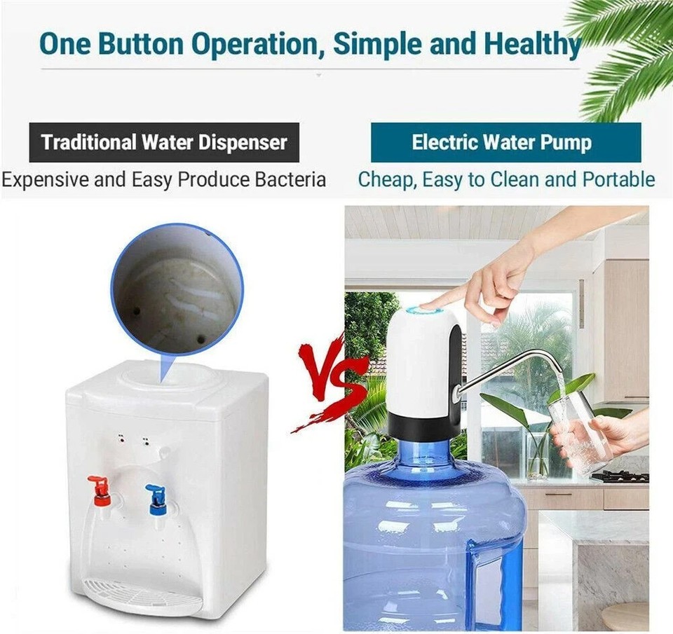 New Automatic Universal Electric Water Dispenser Pump 5 Gallon USB ...