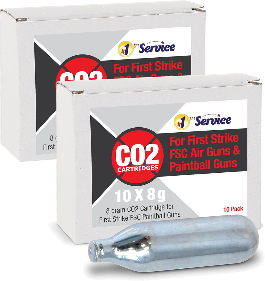 8 Gram CO2 Cartridges Unthreaded for Air Guns | Paintball Gun | Airsoft ...