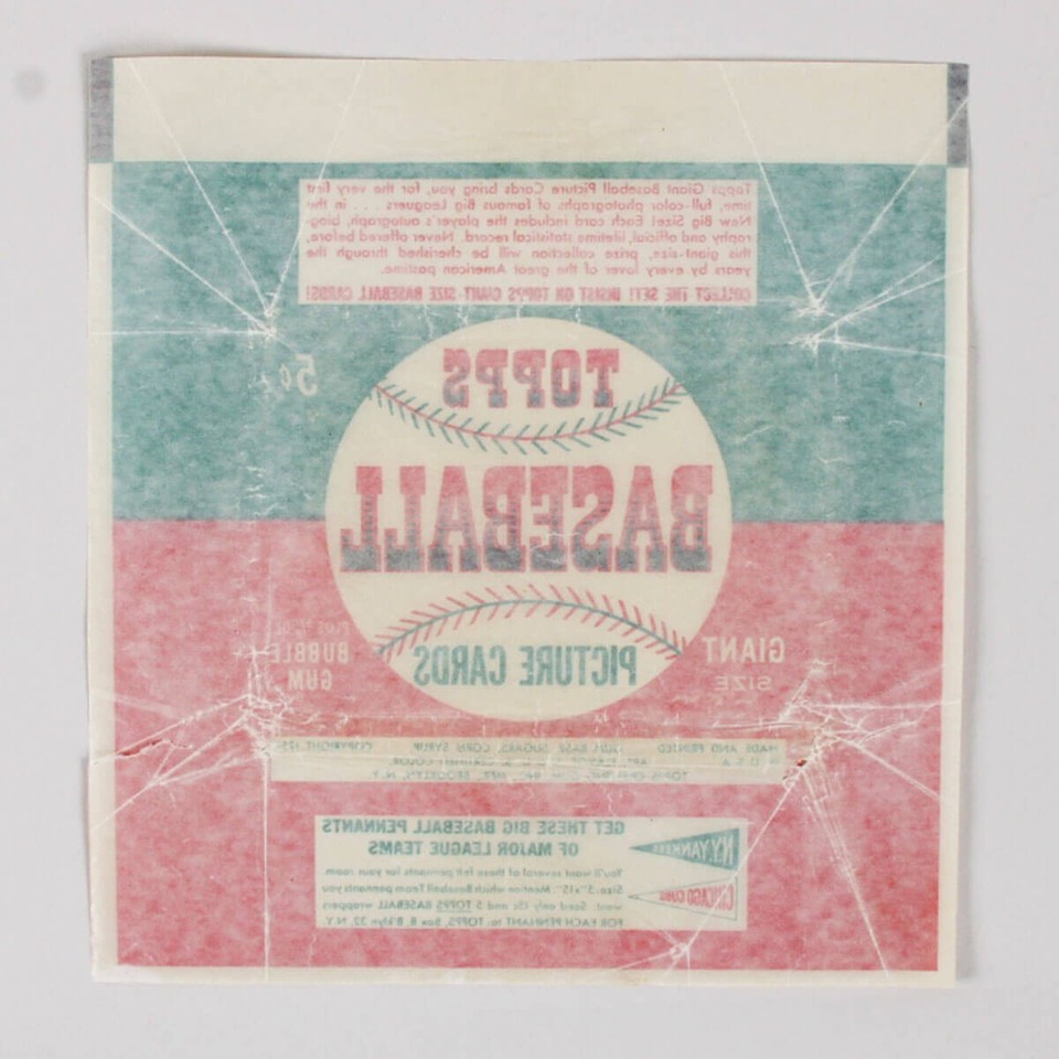 1952 Topps Baseball Wax Pack Wrapper 5 Cent Mantle Rookie Year | eBay