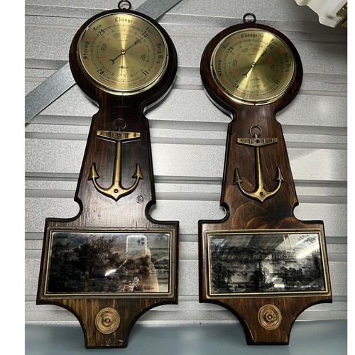 VTG Shortland Large Nautical Wooden Barometer Pair (PLEASE READ) | eBay