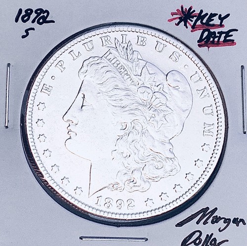 1892-S SAN FRANCISCO MINT AMAZING MONSTER KEY DATE! U.S. MORGAN DOLLAR ...