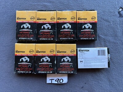8 Packs Bostitch Powercrown Staples 1/2'' (1000-pack) STCR5019 1/2-1M ...