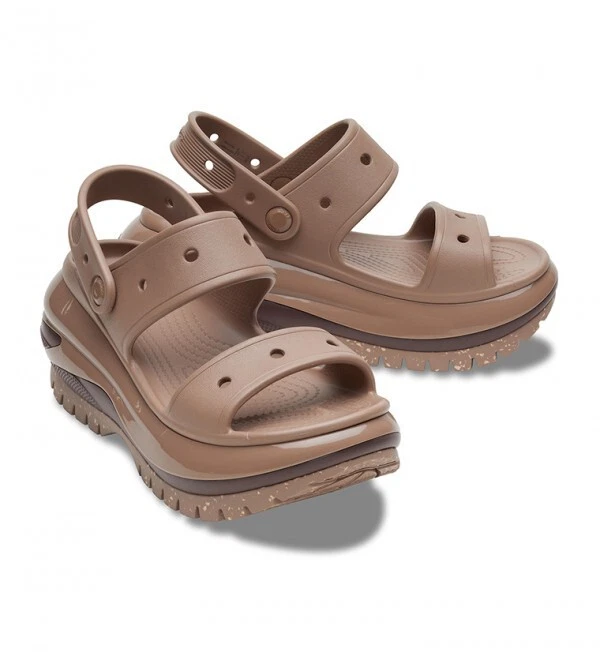 NWT Crocs Mega Crush 207989-2Q9 Sandal Unisex Brown Comfort Platform | eBay