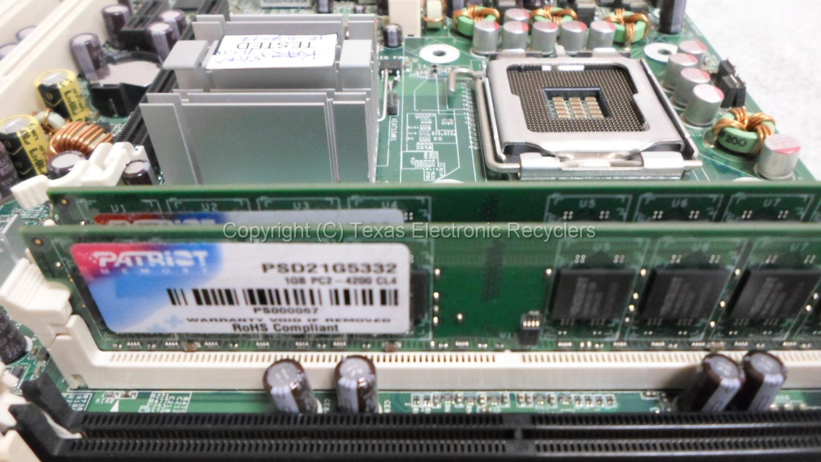 HP Utah PV1 N13219/D33005 Motherboard w/ (2) PSD21G5332 1GB RAM & I/O ...