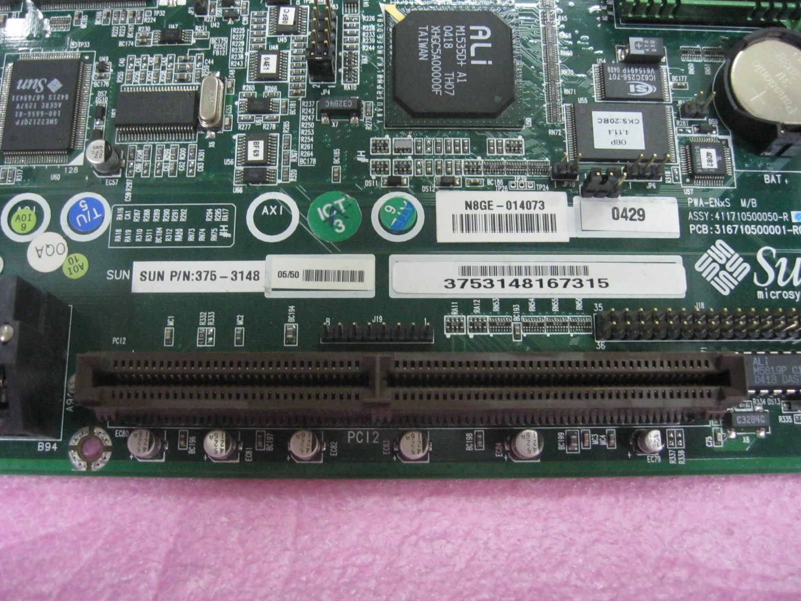 Sun V240 Motherboard 375-3148 375-3149 w/ 2 * 1Ghz CPU | eBay