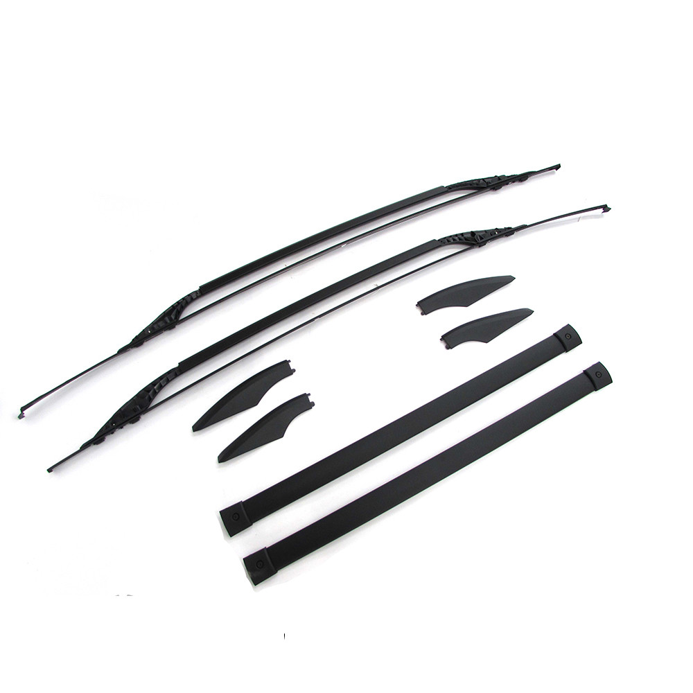 2007-2014 Ford Edge Lincoln MKX Black Roof Rack Cross Bars & Side Rails ...