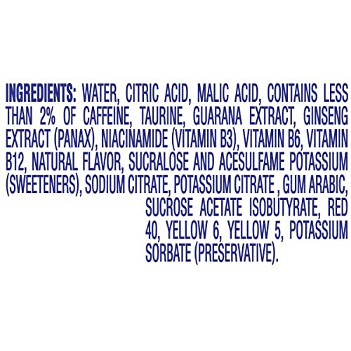 Sugar-Free Zero Calorie Liquid Water Enhancer with Caffeine - Tropical ...