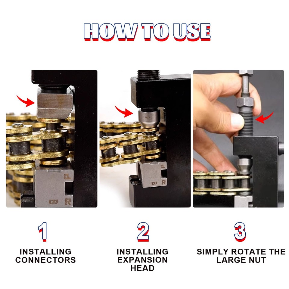 Chain Breaker Rivet Press Tool 08-0470 For 520 525 530 ATV Modification ...