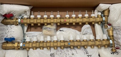 Caleffi TwistFlow Pre-assembled Manifold Assembly - 1-1/4" Inlet Ball ...