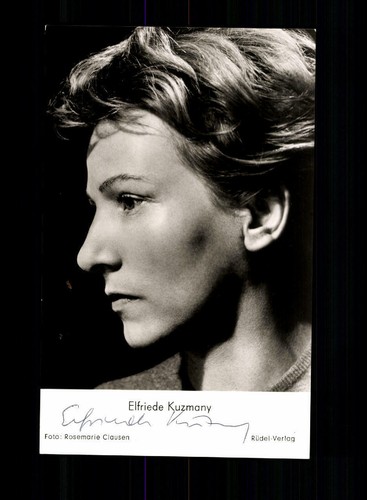 Elfriede Kuzmany Rüdel Autogrammkarte Original Signiert # BC 141992 | eBay