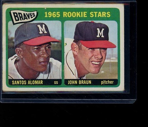 1965 Topps Milwaukee Braves Rookie Stars #82 Santos Alomar John Braun ...