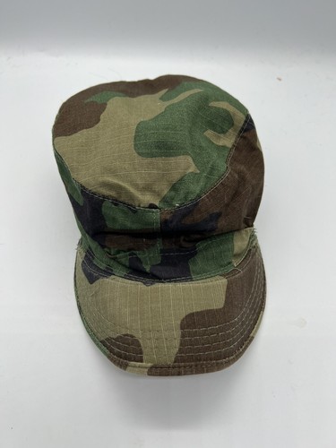 US Military Issue Cap Woodland Camouflage BDU ARMY Hot Weather Cap Hat ...
