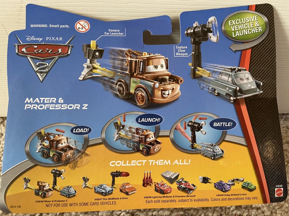 Disney Pixar Cars 2 Action Agent Professor Z & Mater | eBay