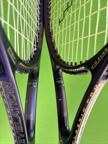 2 Dunlop Classic Pro Revelation Premium Graphite Tennis Racket 4 1/2 ...