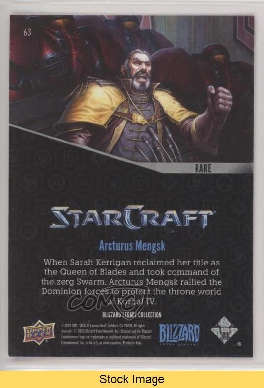 2023 Upper Deck Blizzard Legacy Collection Rare Arcturus Mengsk #63 ...