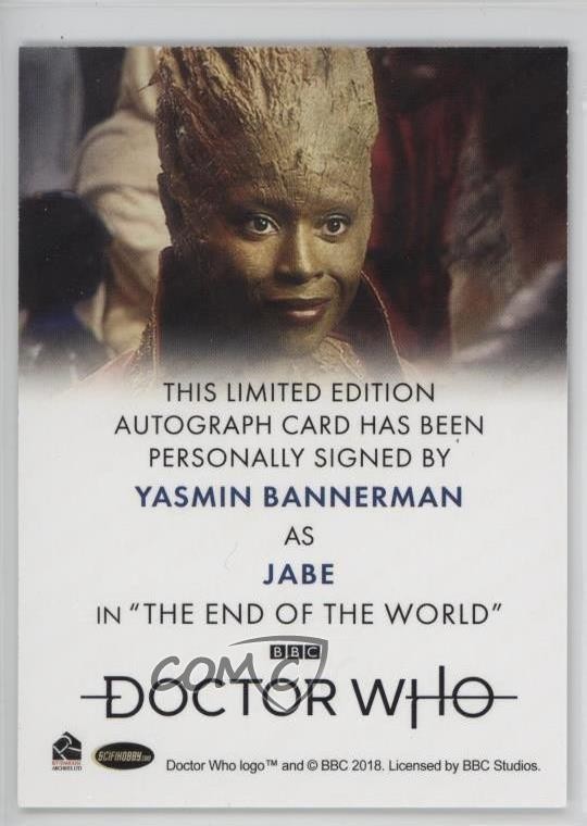 2023 Rittenhouse Doctor Who Series 1 to 4 Auto Yasmin Bannerman as Jabe ...