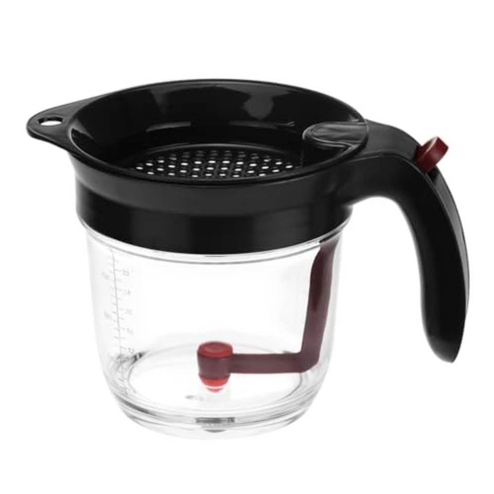 Plastic Grease Separator 4 Cup with Measuring Marks for Portion Control ...