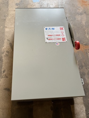 Eaton DISCONNECT TYPE 3R Outdoor DH324FRK 200AMP 240VOLT 3POLE FUSIBLE ...