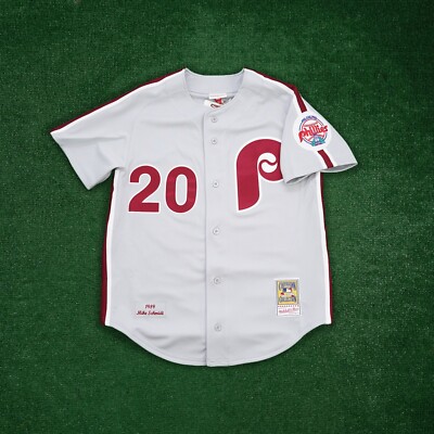 Mike Schmidt 1989 Philadelphia Phillies Authentic Mitchell & Ness Road ...