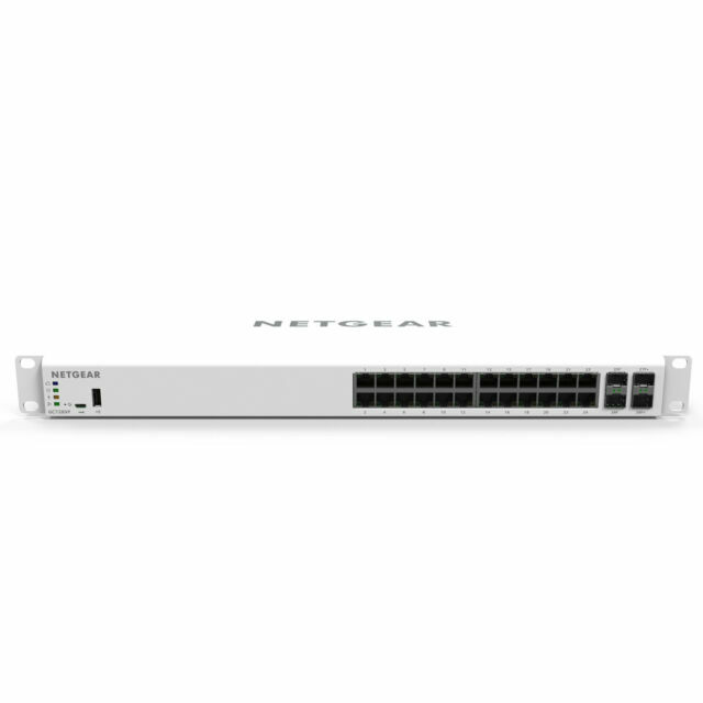 NETGEAR 24 Port Gigabit Ethernet 380w Poe L2 Smart Switch Insight ...