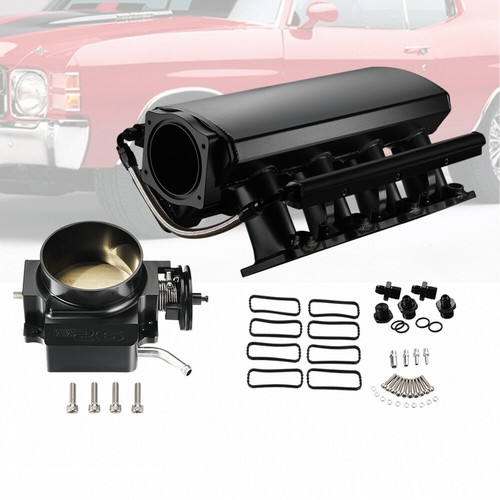 Black Anodized 92mm LS1 LS2 LS6 Intake Manifold w/ MAP Sensor Port ...