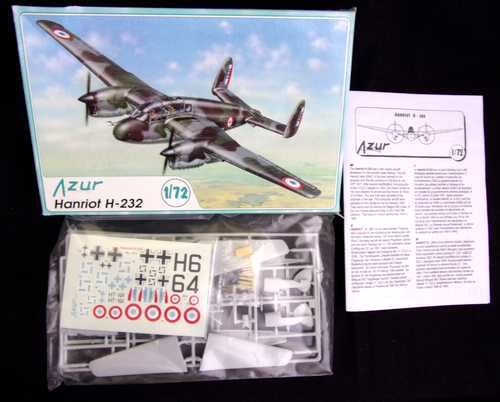 Hanriot H-232 1:72 Azur 011 plastick kit model | eBay