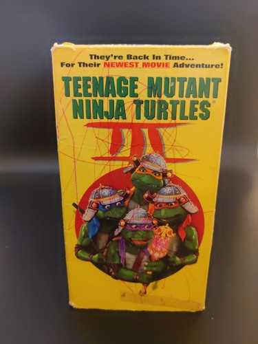 Teenage Mutant Ninja Turtles 3 III VHS VCR Video Tape Used Movie TMNT ...