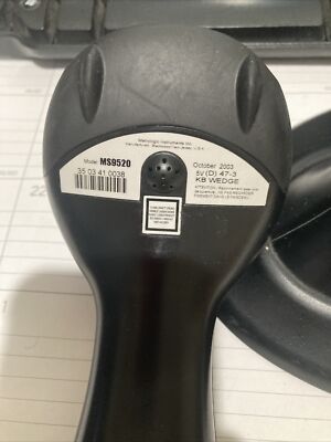 Black Metrologic MS9520 Voyager Serial RS-232 Barcode Scanner with ...