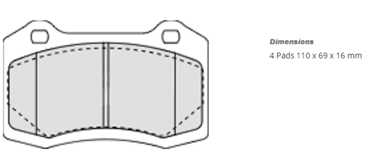 MALKO Rear Brake Pads suits Ford Falcon FPV typhoon Pursuit BF FG ...