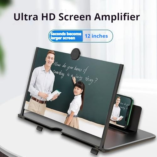 12 Inch Screen Magnifier for Cell Phone, 3D HD Mobile Screen Enlarger ...