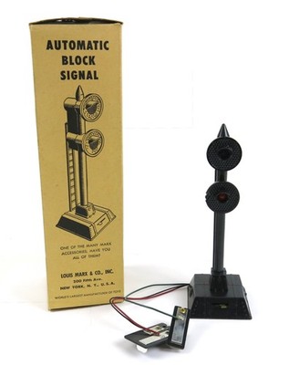 Vintage Louis Marx Model Train Track Automatic Block Signal 464 w/ Box ...