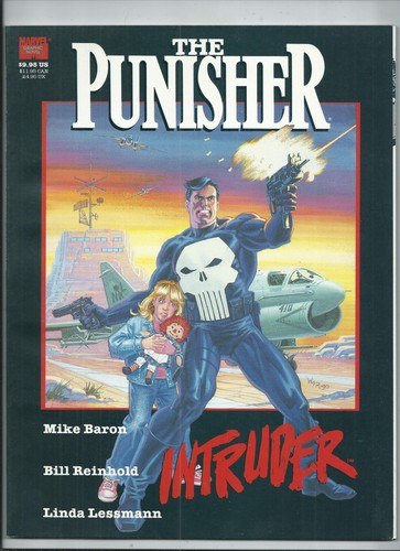 🔥MARVEL GRAPHIC NOVEL*THE PUNISHER: INTRUDER*1991*MIKE BARON*BILL ...