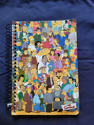 Original The Simpsons Bart 8.5 x 6" Note Pad Gently Used Plenty Left ...