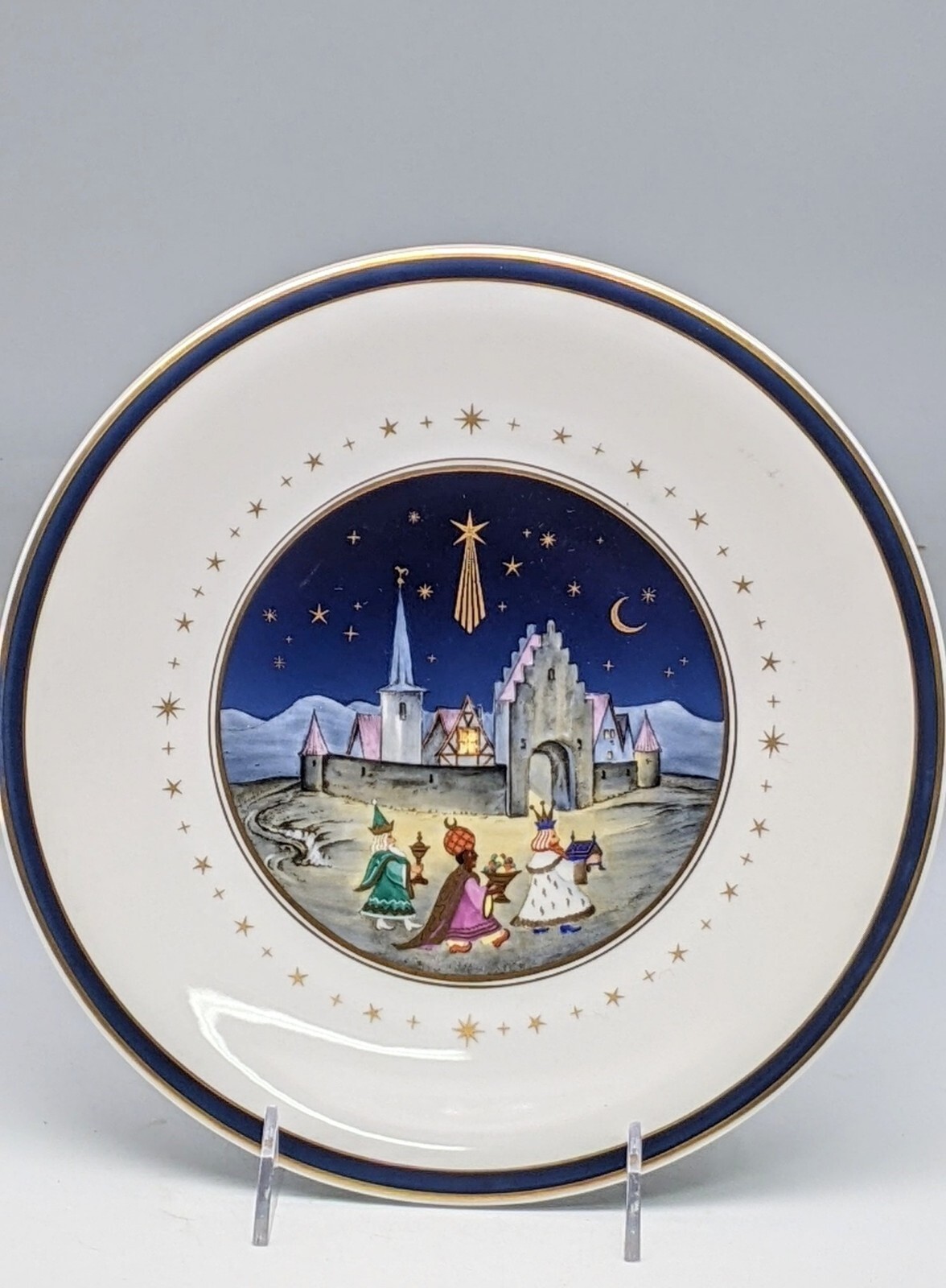 Furstenberg Porcelain Christmas Plate Germany Weihnachten Sammenteller ...