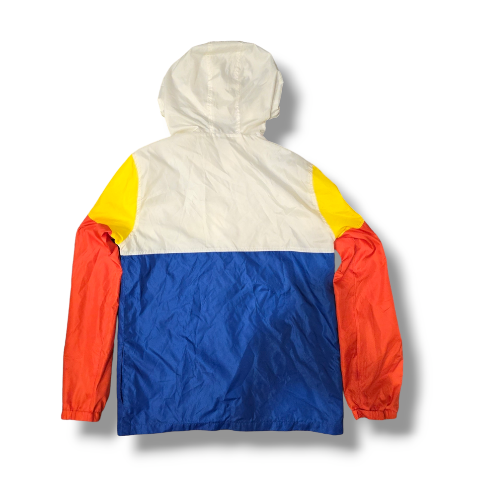 PAC MAN WINDBREAKER SZ L PULLOVER JACKET 80S VIDEO GAME COMPUTER Bandai ...