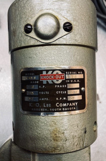 KO Lee Electric Valve Reseater Set R502 with Motor, Cutting Tools ...