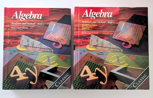 Algebra Structure & Method Book 1 -Student & Teacher Calif.Editions ...