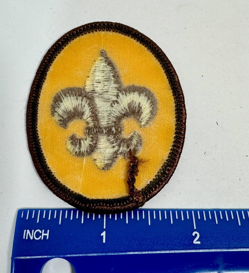 BSA Fleur de Lis Patch Boy Scouts Of America Yellow Patch | eBay