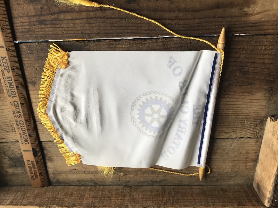 Vtg Rotary Club Flag / Pennant, Lawrenceville Georgia | eBay