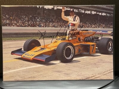 VRHTF INDY "SIGNED BY JOHNNY RUTHERFORD INDY 500 CAR" PHOTO 4" X 6" | eBay
